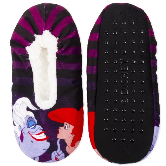Disney | Shoes | Disney Little Mermaid Fuzzy Slippers | Poshmark